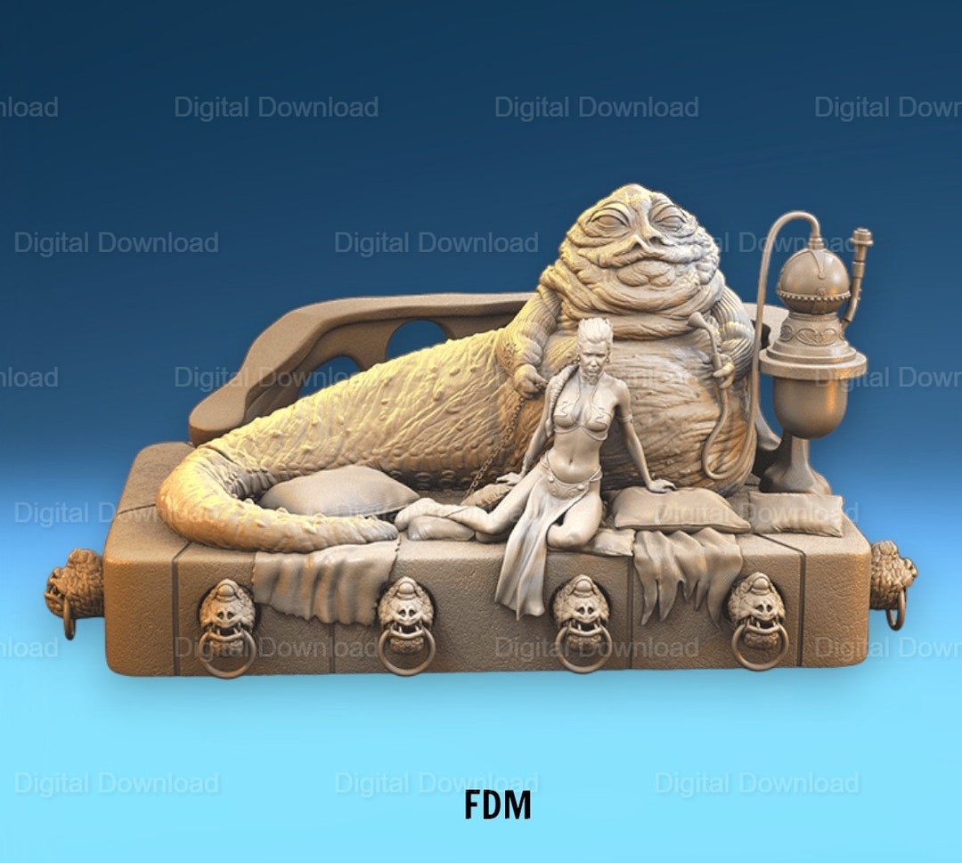 Jabba STL Files, Jabba 3D Model, Jabba Miniature1 - Etsy UK