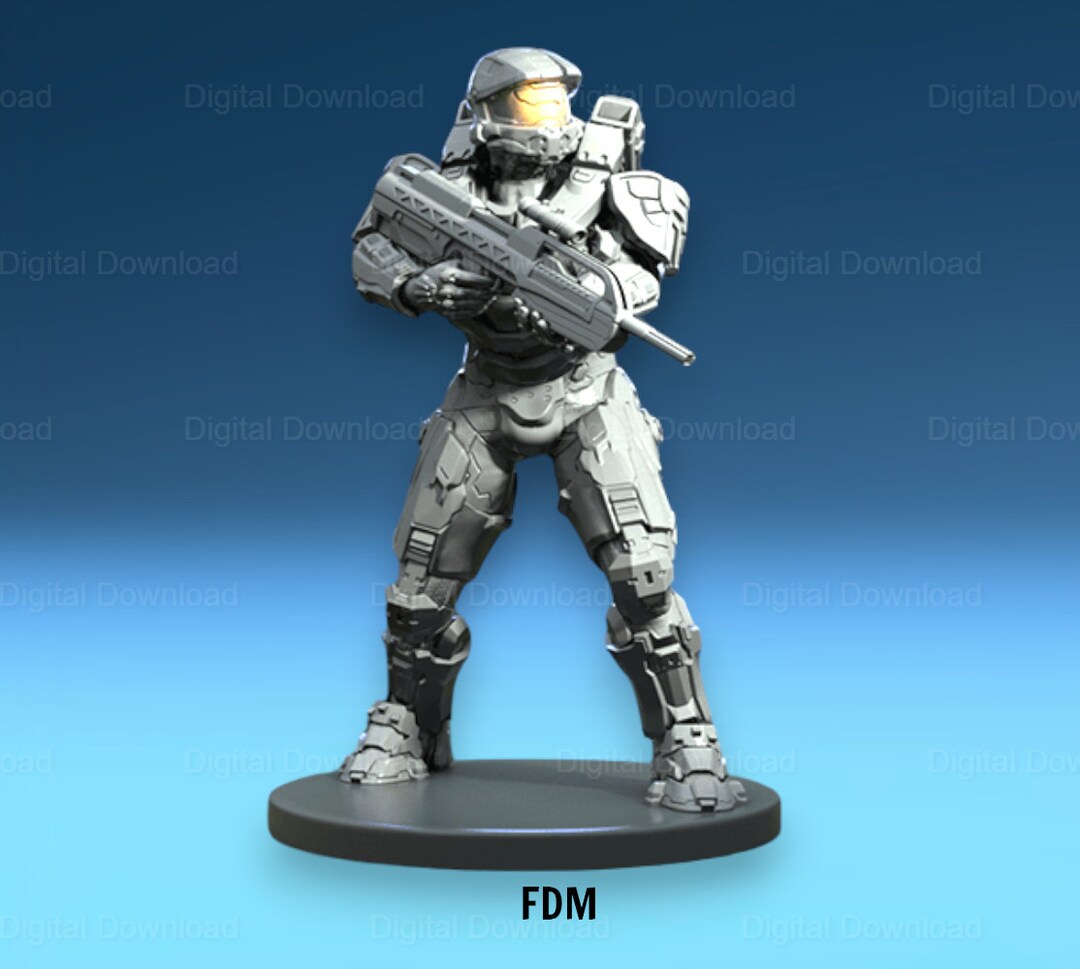 Halo Master Chief STL Files, Master Chief 3D Model, Master Chief ...