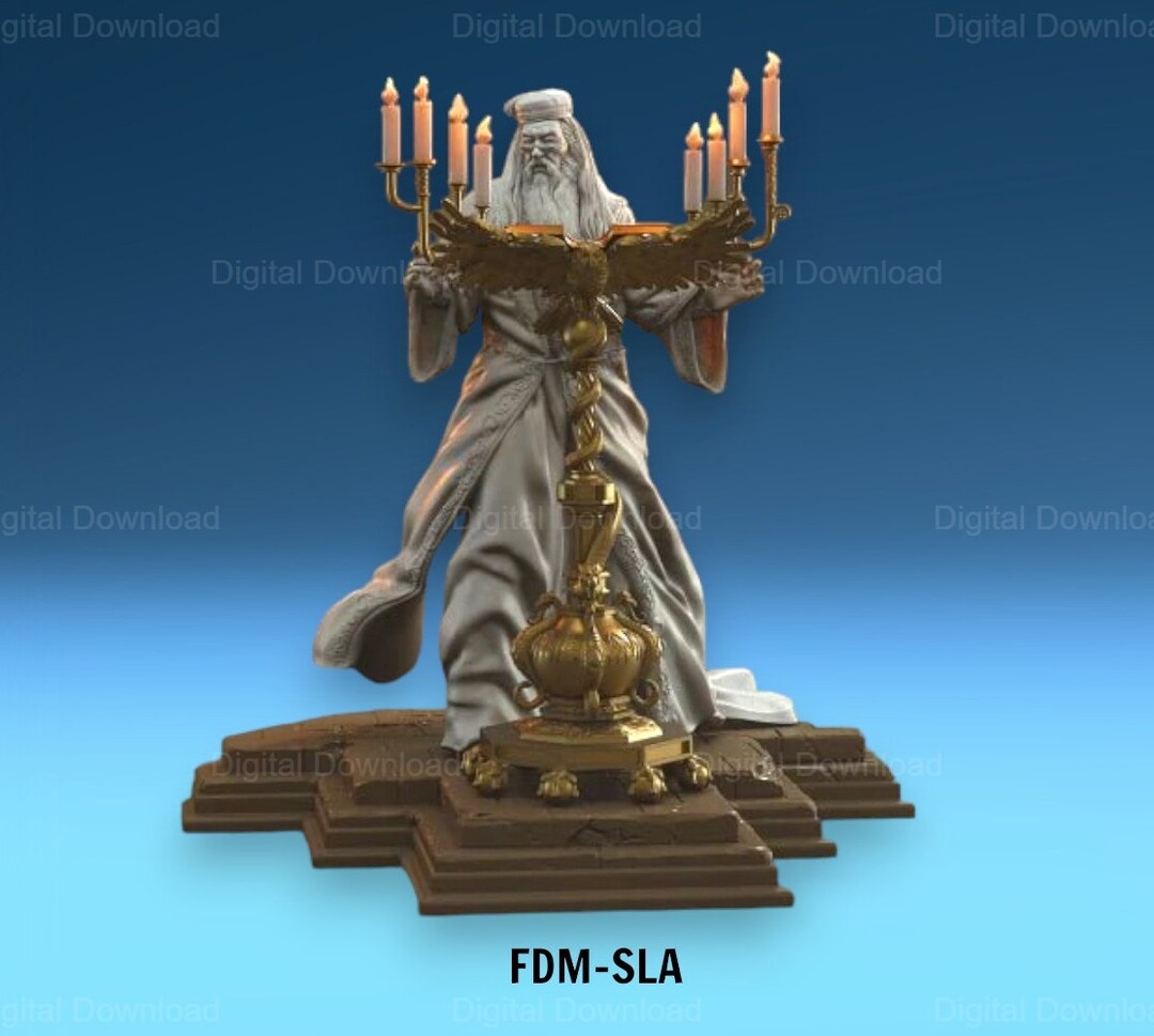 Dumbledore STL Files, Dumbledore 3D Model, Dumbledore Miniature1 - Etsy