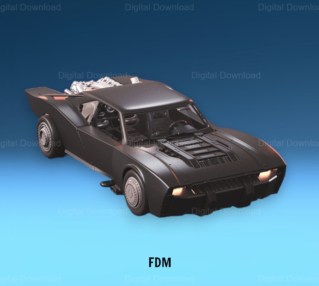 Batmobile 2022 STL Files, Batmobile 3D Model, Batmobile Miniature1 - Etsy