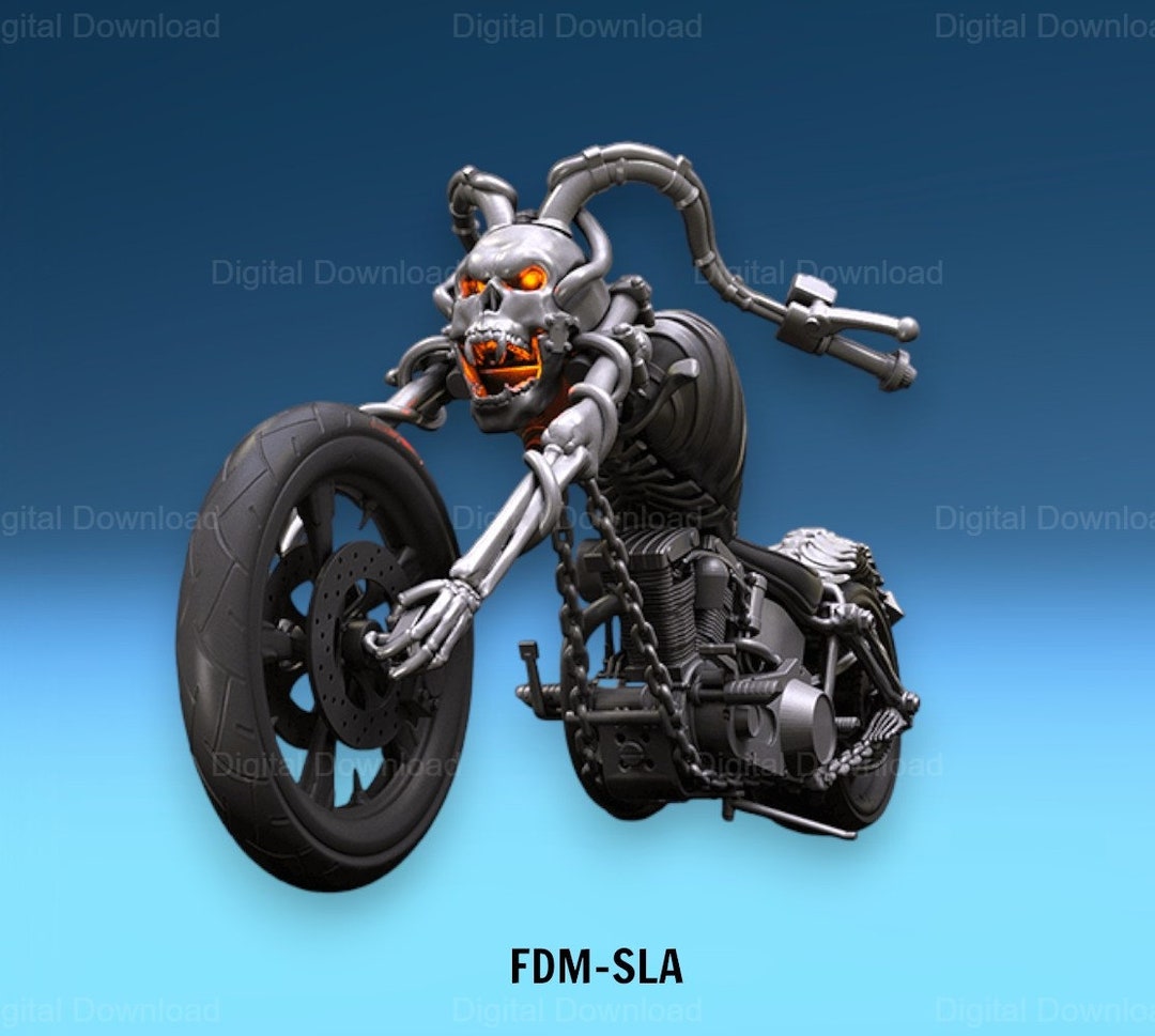 Devil Chopper STL Files, Devil Chopper 3D Model, Devil Chopper ...