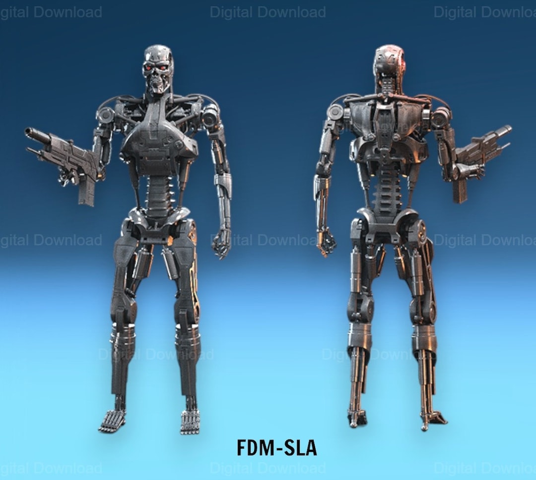 Terminator T-800 Endoskeleton STL Files, T-800 Endoskeleton 3D Model ...