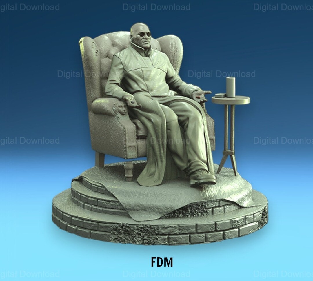 Matrix Morpheus STL Files, Morpheus 3D Model, Matrix Miniature1 - Etsy