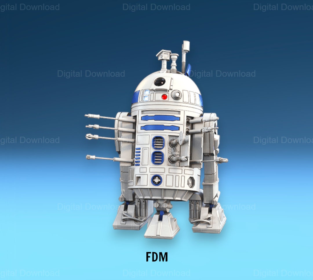 R2D2 STL Files, R2D2 3D Model, Star Wars Miniature1 - Etsy UK