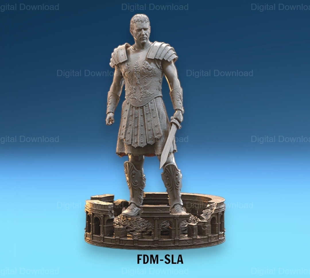 Gladiator STL Files, Gladiator 3D Model, Gladiator Miniature1 - Etsy