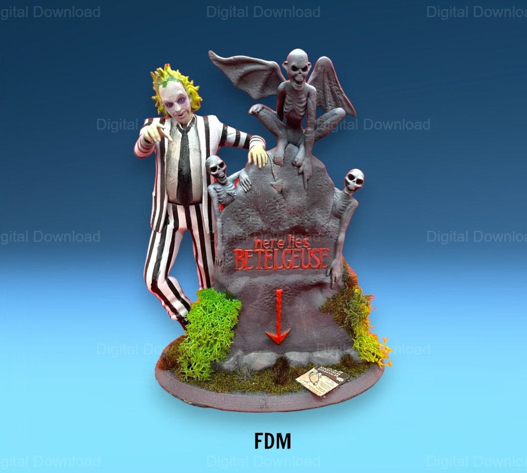 Beetlejuice STL Files, Beetlejuice 3D Model, Beetlejuice Miniature1 - Etsy