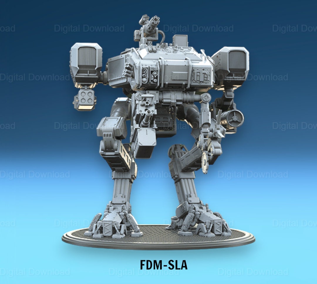 Moose Mech STL Files, Moose Mech 3D Model, Moose Mech Miniature1 - Etsy