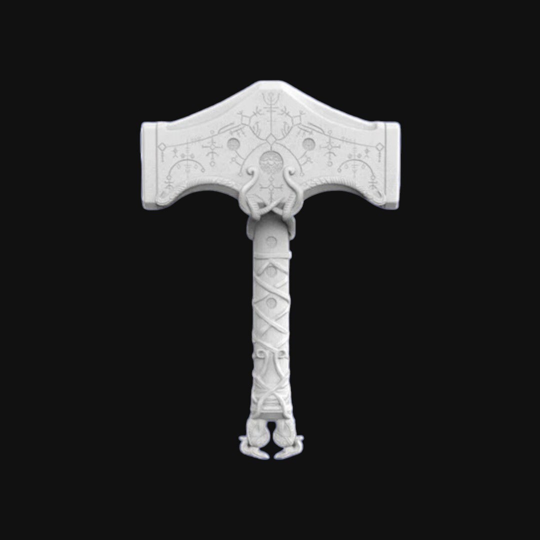 God of War Mjolnir STL Files, Mjolnir 3D Model - Etsy