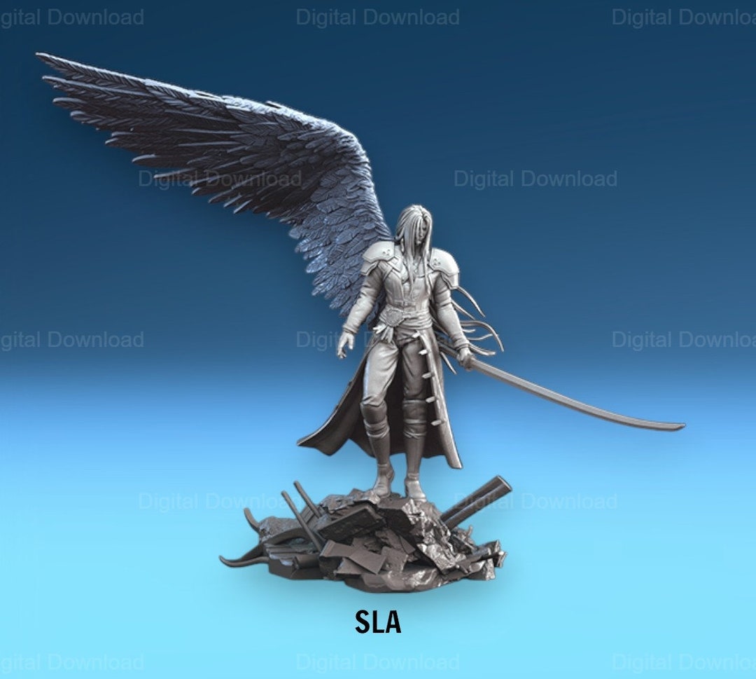 Final Fantasy Sephiroth STL Files, Sephiroth 3D Model, Sephiroth ...
