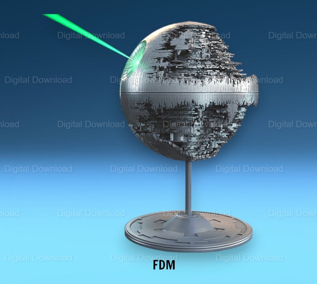Death Star STL Files, Death Star 3D Model, Death Star Miniature1 - Etsy