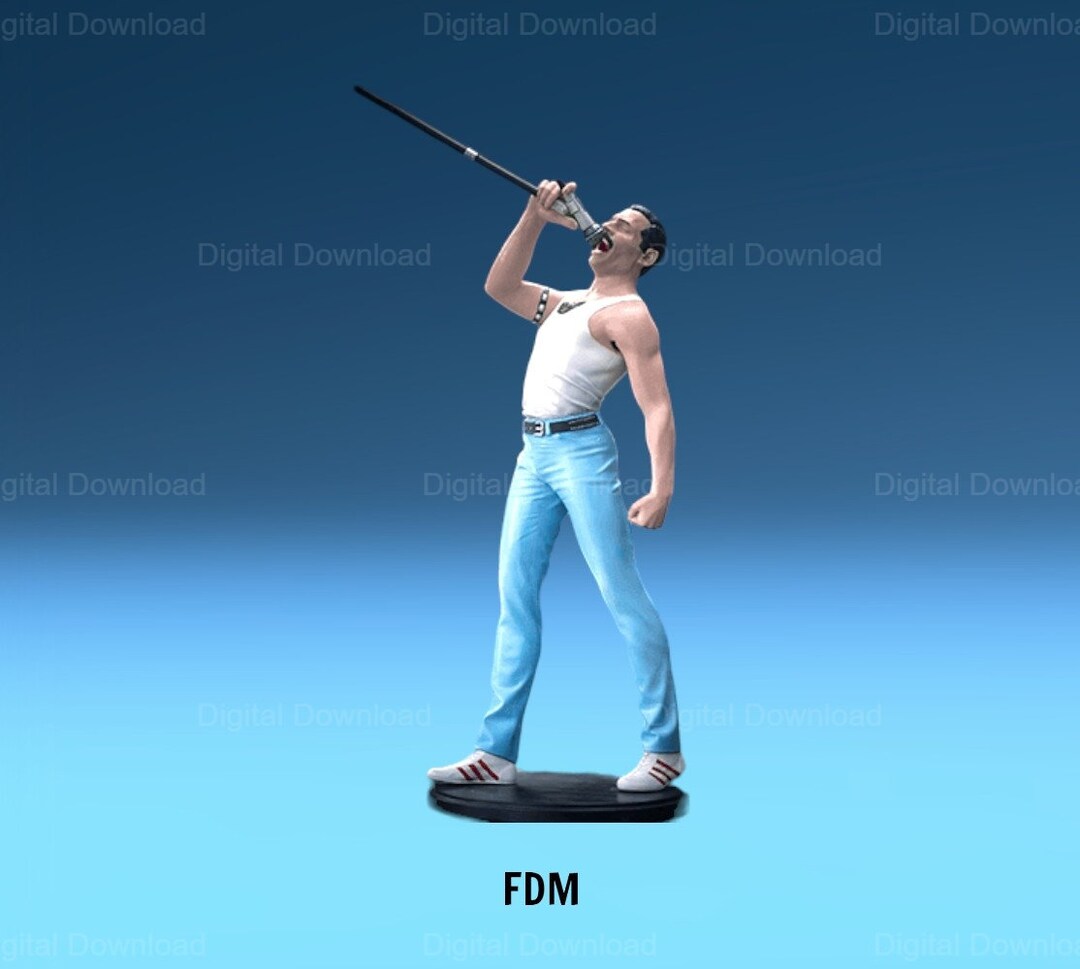 Freddie Mercury STL Files, Freddie Mercury 3D Model, Freddie Mercury ...