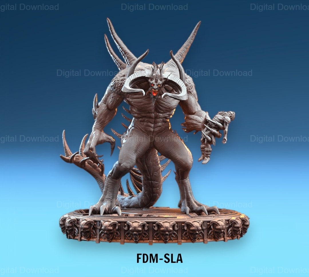 Diablo STL Files, Diablo 3D Model, Diablo Miniature1 - Etsy