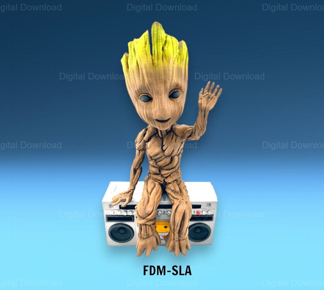 Hello Groot STL Files, Groot 3D Model, Groot Miniature1 - Etsy