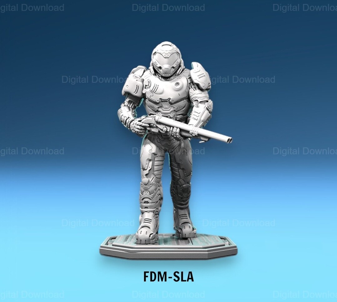 Mass Effect Doom Slayer STL Files, Doom Slayer 3D Model, Doom Slayer ...
