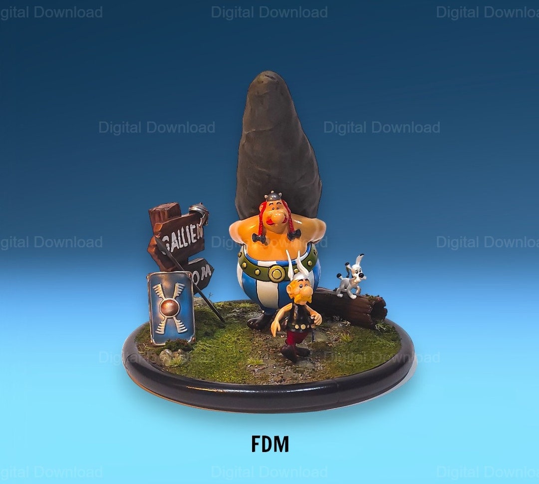 Asterix & Obelix STL Files, Asterix Obelix 3D Model, Asterix Obelix ...