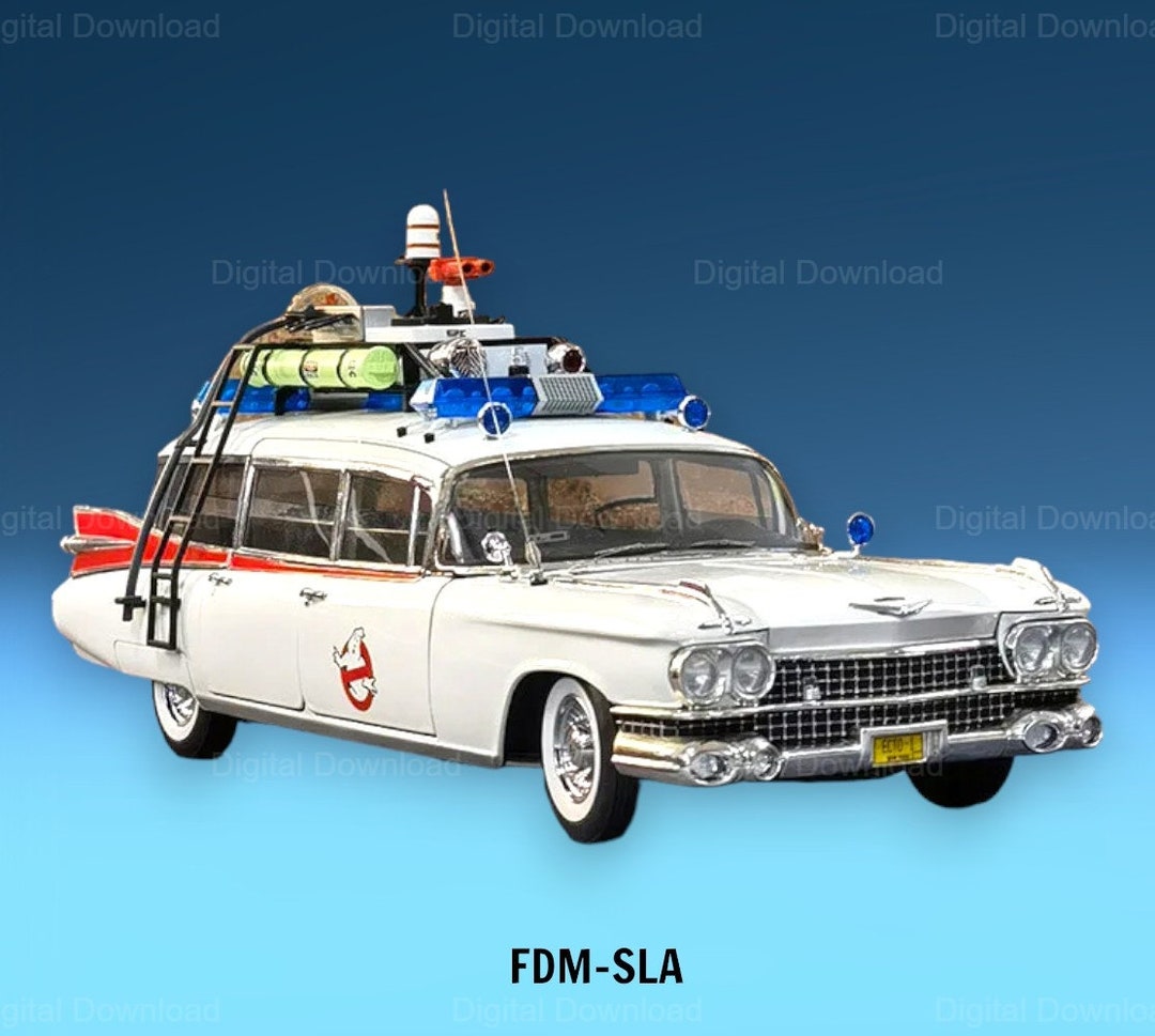 Ghostbusters Ecto-1 STL Files, Ecto-1 3D Model, Ecto-1 Miniature1 - Etsy