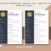 Gray Gold Clean CV Resume Template, Minimalist Design, Professional ...
