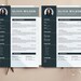 Grey Professional Resume Template, Simple CV Design, Modern Job ...