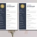 Gray Gold Clean CV Resume Template, Minimalist Design, Professional ...