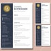 Gray Gold Clean CV Resume Template, Minimalist Design, Professional ...