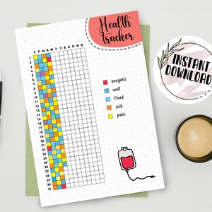 Health Tracker - Printable A4 & A5 - Digital Tracker - Etsy