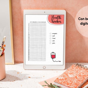 Health Tracker - Printable A4 & A5 - Digital Tracker - Etsy
