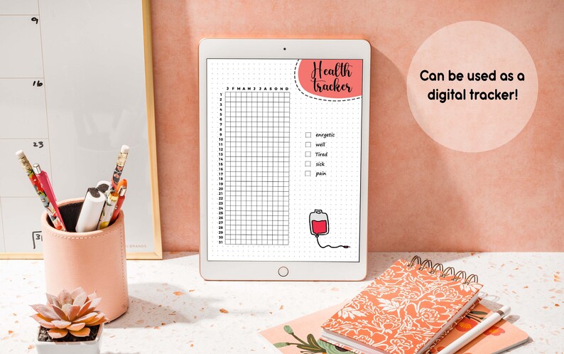 Health Tracker - Printable A4 & A5 - Digital Tracker - Etsy
