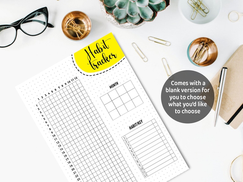 Habit Tracker - Printable A4 & A5 - Digital Tracker - Etsy