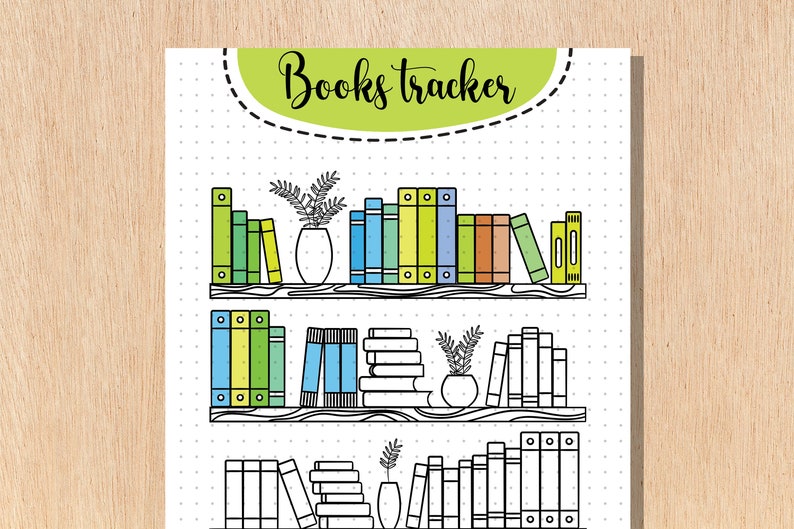 Books Tracker - Printable A4 & A5 - Digital Tracker - Etsy