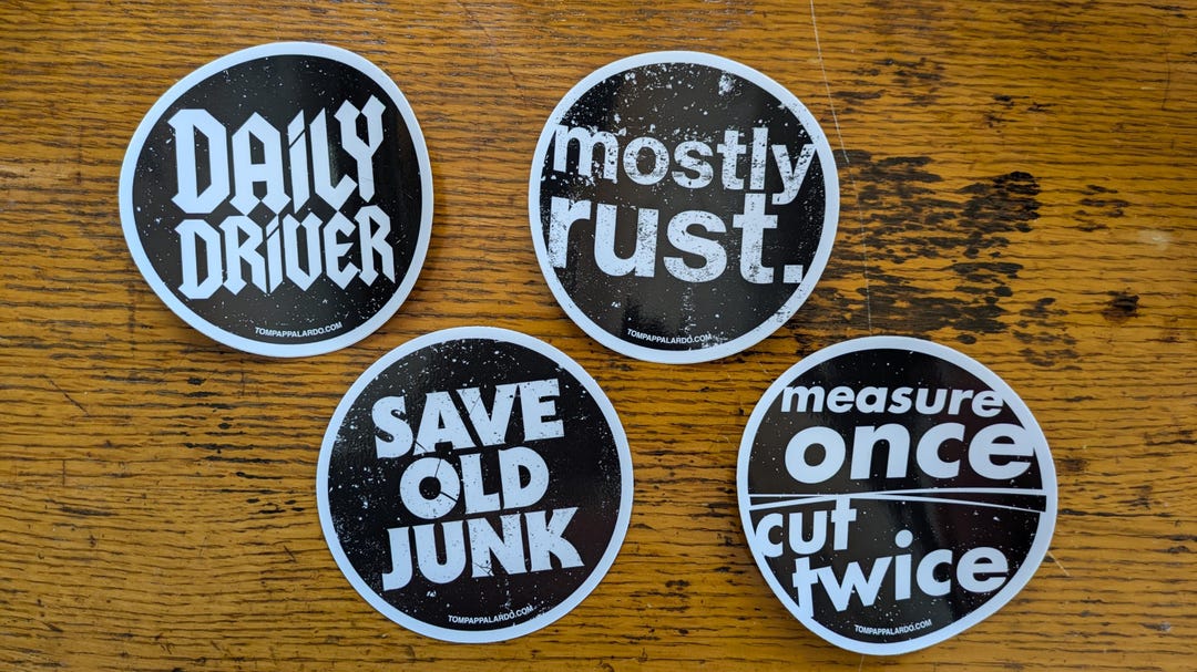 Project Car Stickers (4-packs) - Etsy
