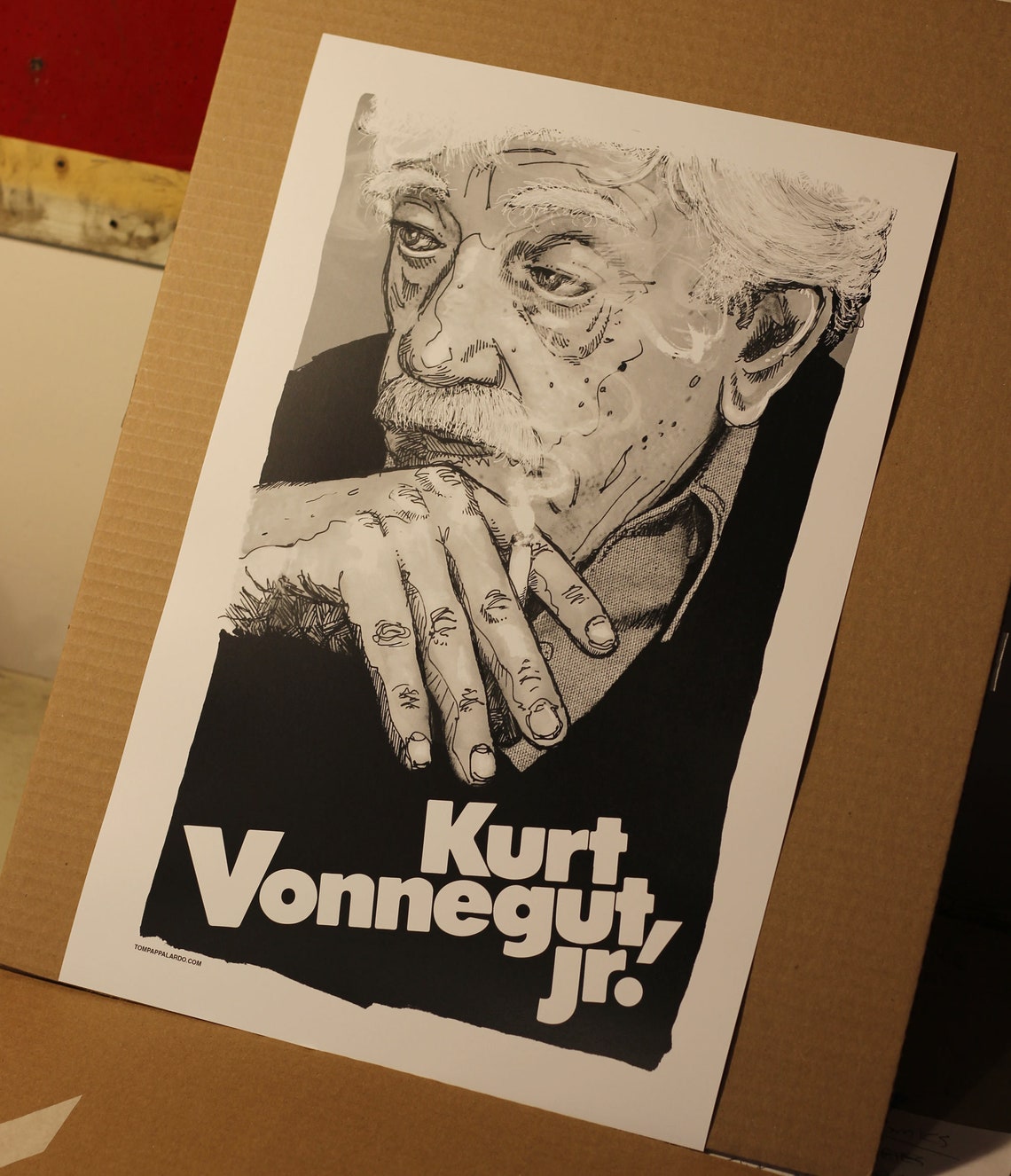 Kurt Vonnegut - Author Portrait [illustration Slaughterhouse Five ...