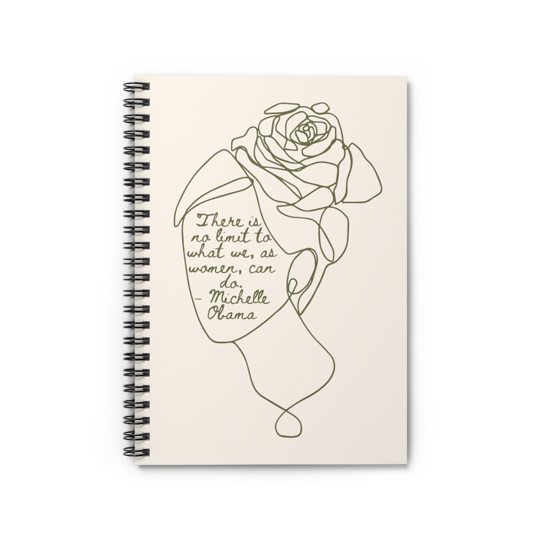 Michelle Obama Quote Spiral Notebook Journal - Etsy