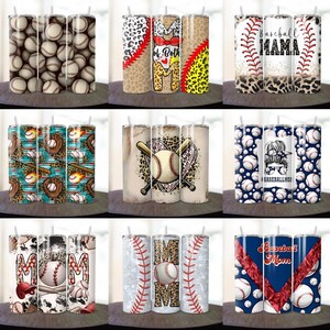 50+ Baseball Tumbler Wrap Bundle, Sports Tumbler Png, Baseball Design ...