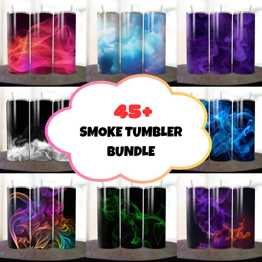 45+ Smokey Tumbler Wrap Bundle, 20 Oz Smoke Sublimation Designs, Red ...