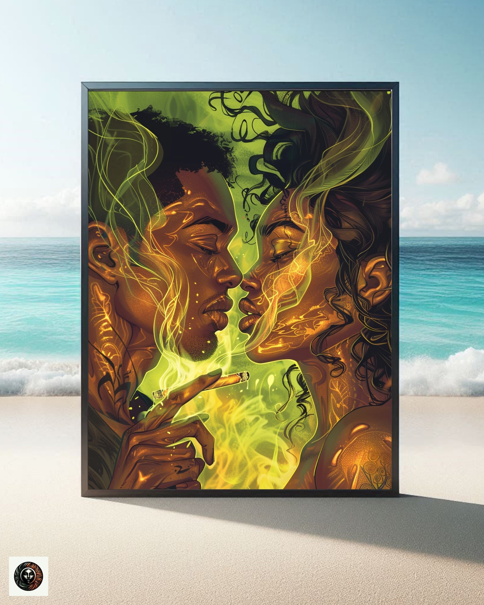 Weed Poster Funky Artwork Marijuana Wall Art Blunt Stoner Artwork Bud ...