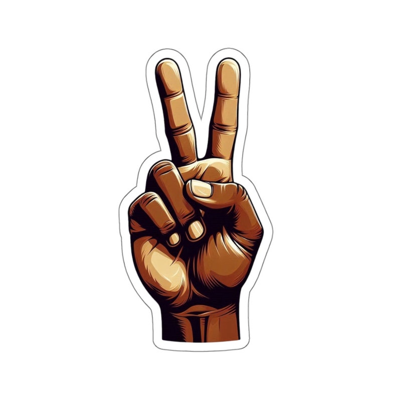 Peace Sign Stickers Vision Board Scrap Book Vinyl Decal Luggage ...