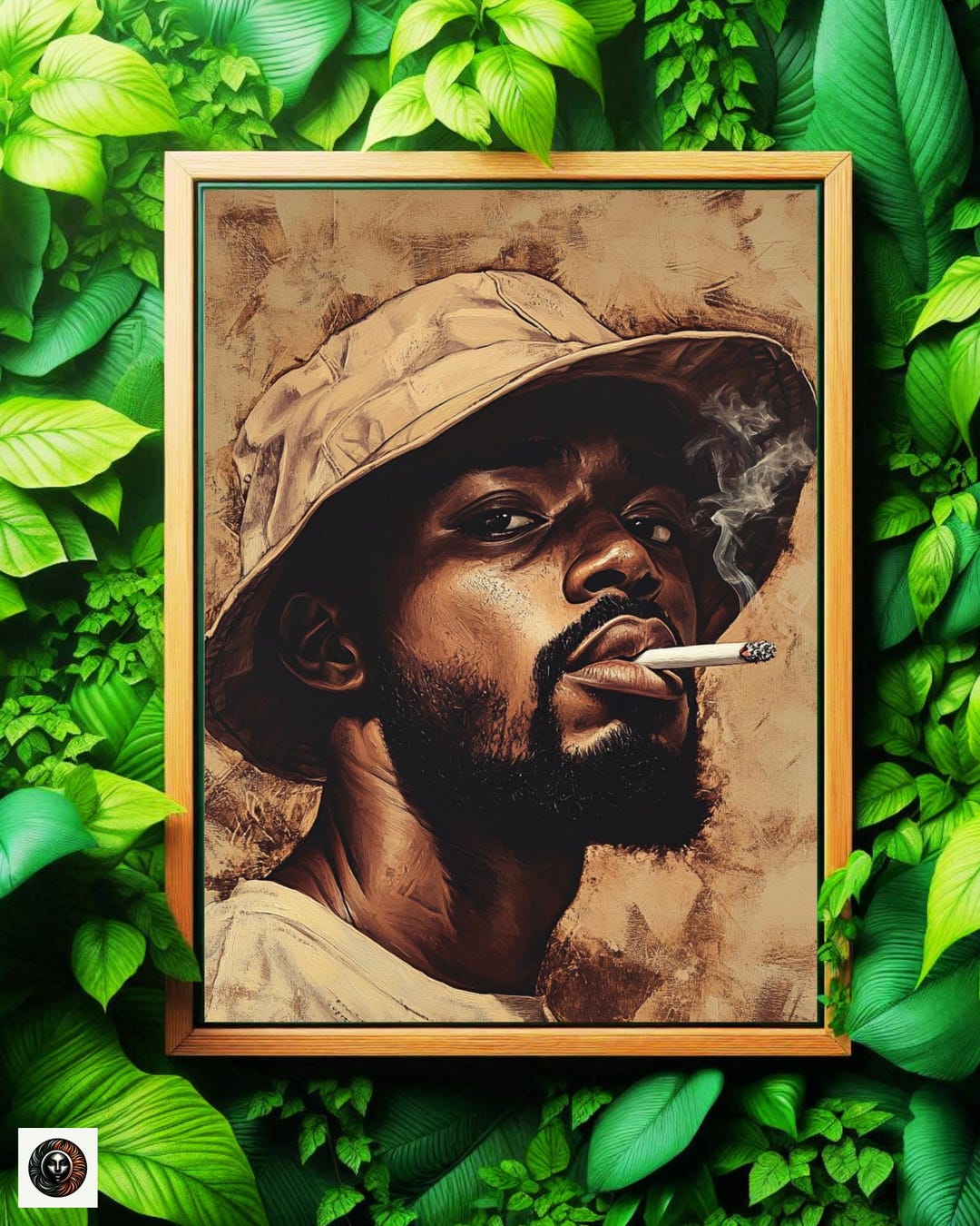 Brotha Smoke Art Print Marijuana Wall Art Blunt Stoner Art Bud Poster ...