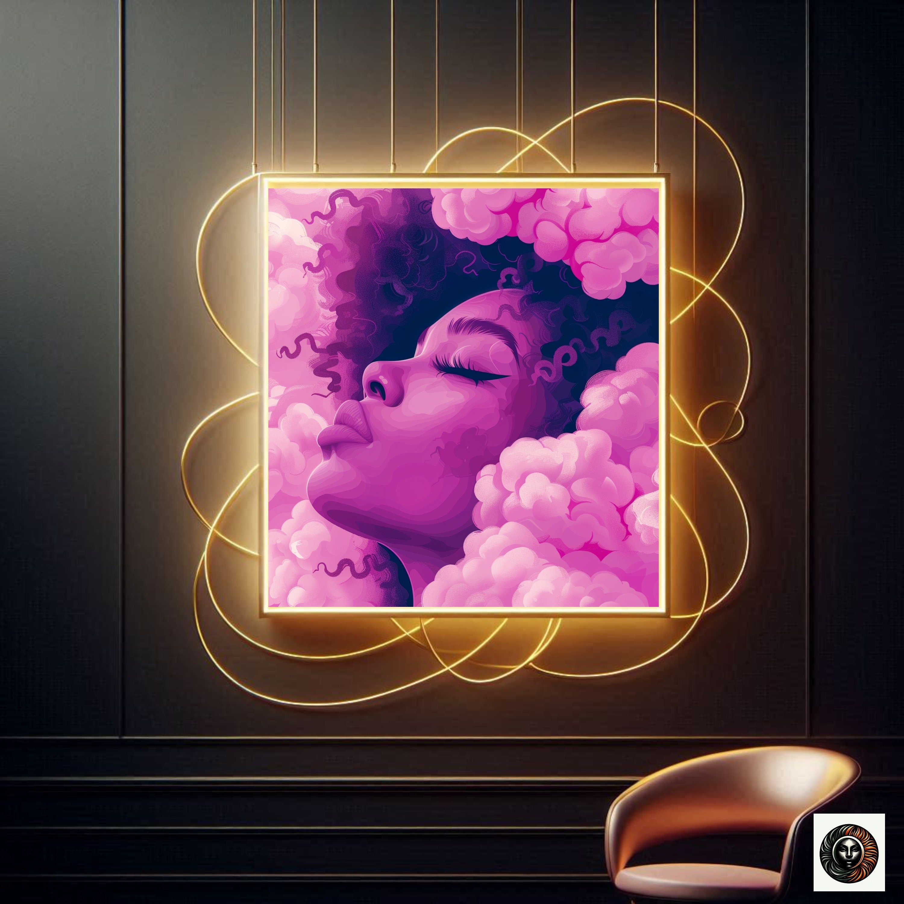 Black Woman Pink Art Afrocentric Wall Art Pink Wall Art Print Black ...