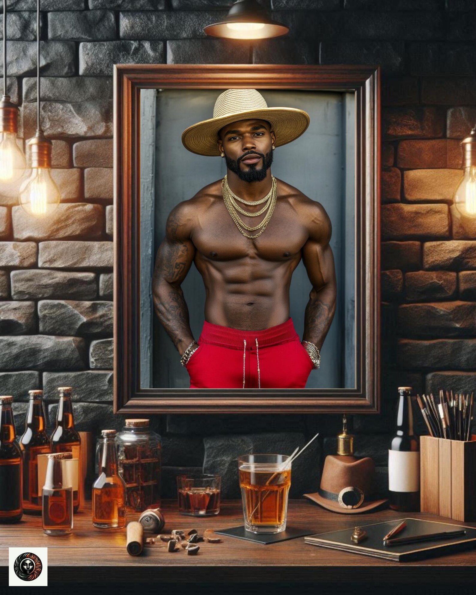 Black Men Art Aesthetic Black Man Portrait Men Art Prints Black Male ...