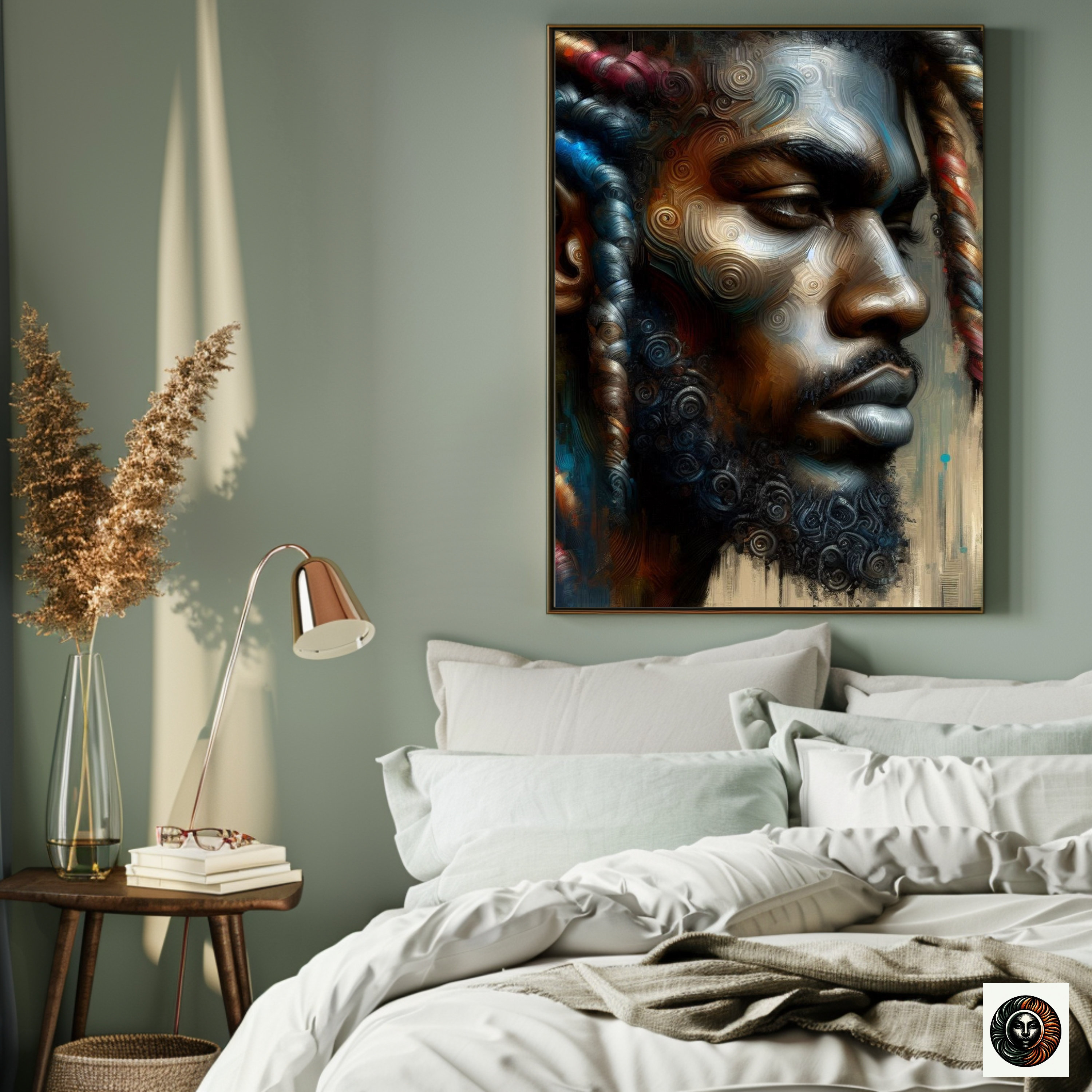 African Wall Art Powerful Black Male Illustration Art Print Black Men ...