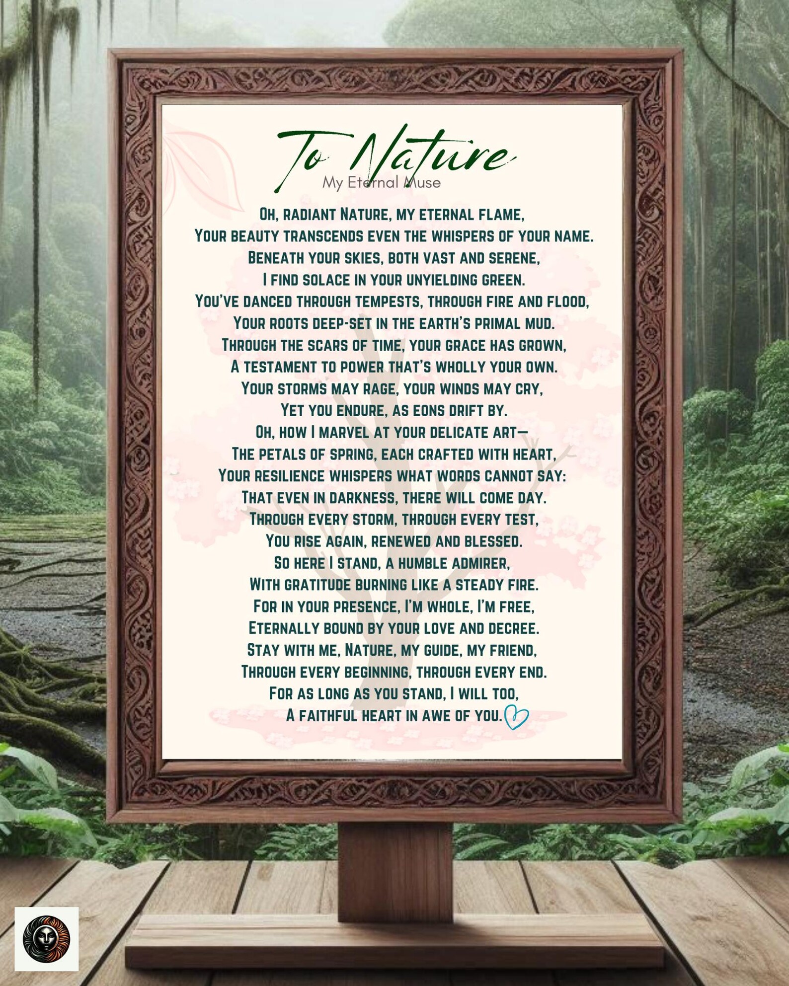 Love Letter to Nature Art Print Nature Lovers Gift Printable Poem ...