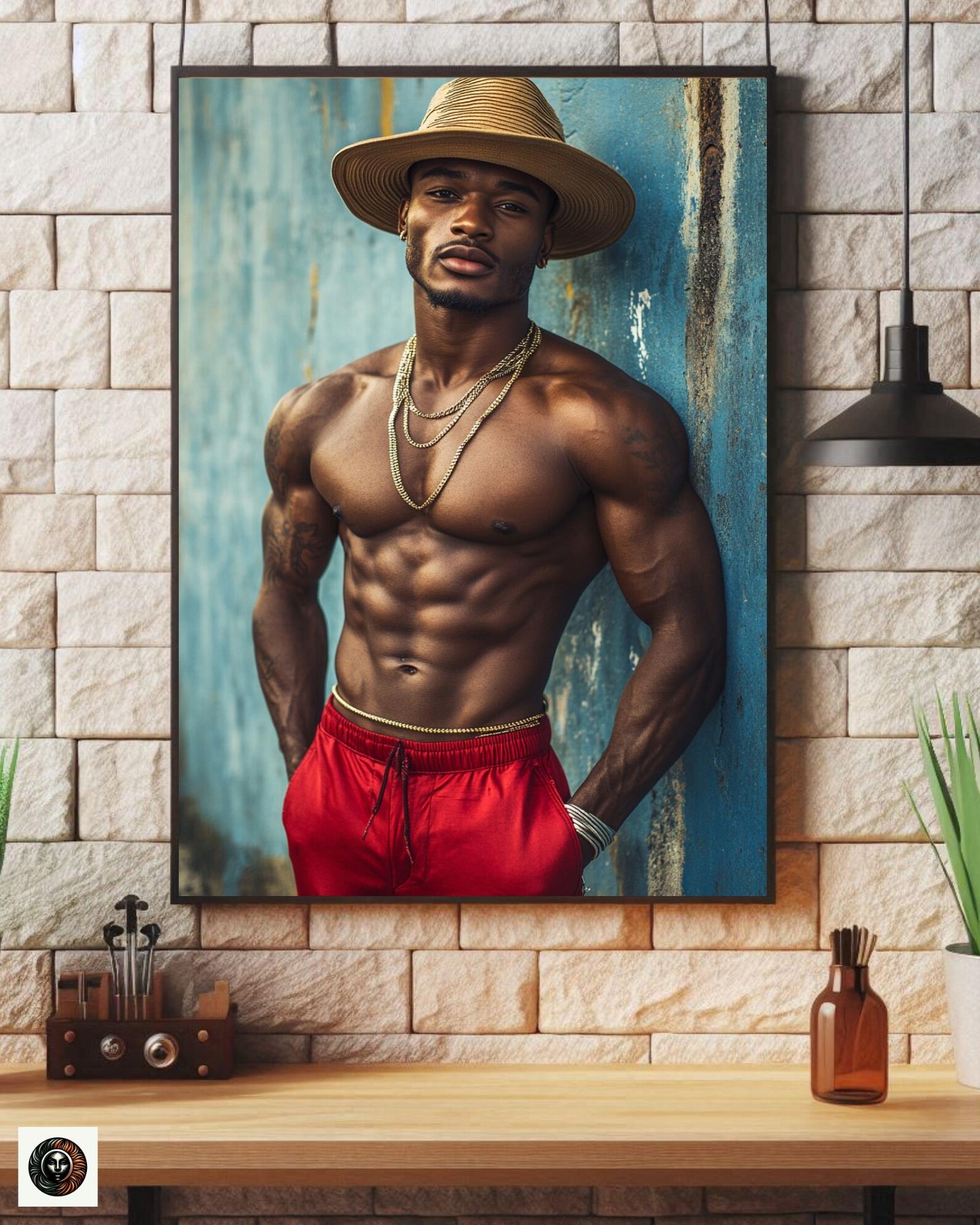 Black Men Art Aesthetic Black Man Portrait Men Art Prints Black Men Art ...