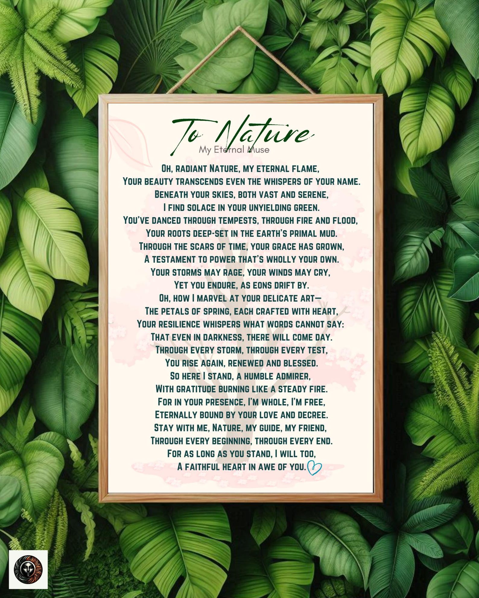 Love Letter to Nature Art Print Nature Lovers Gift Printable Poem ...