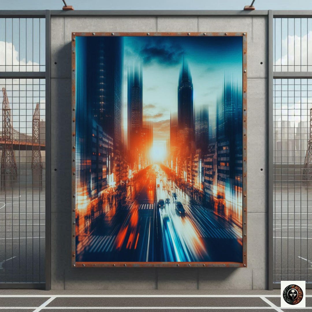Cityscape Art Print City Landscape Art Sci-fi Print City Scene Print ...