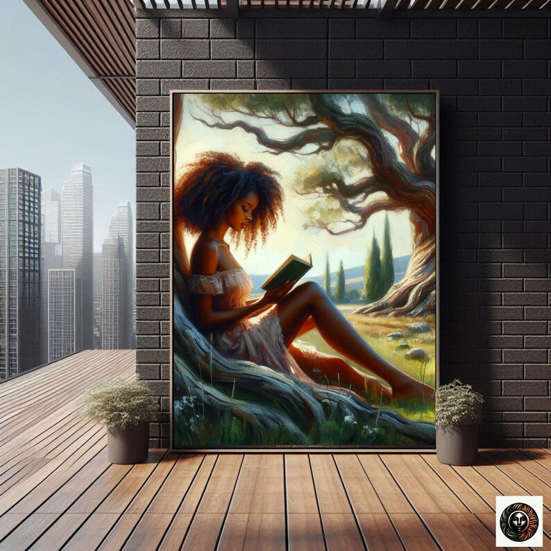 Watercolor Woman Reading Rolled Posters Watercolor Girl Painting ...