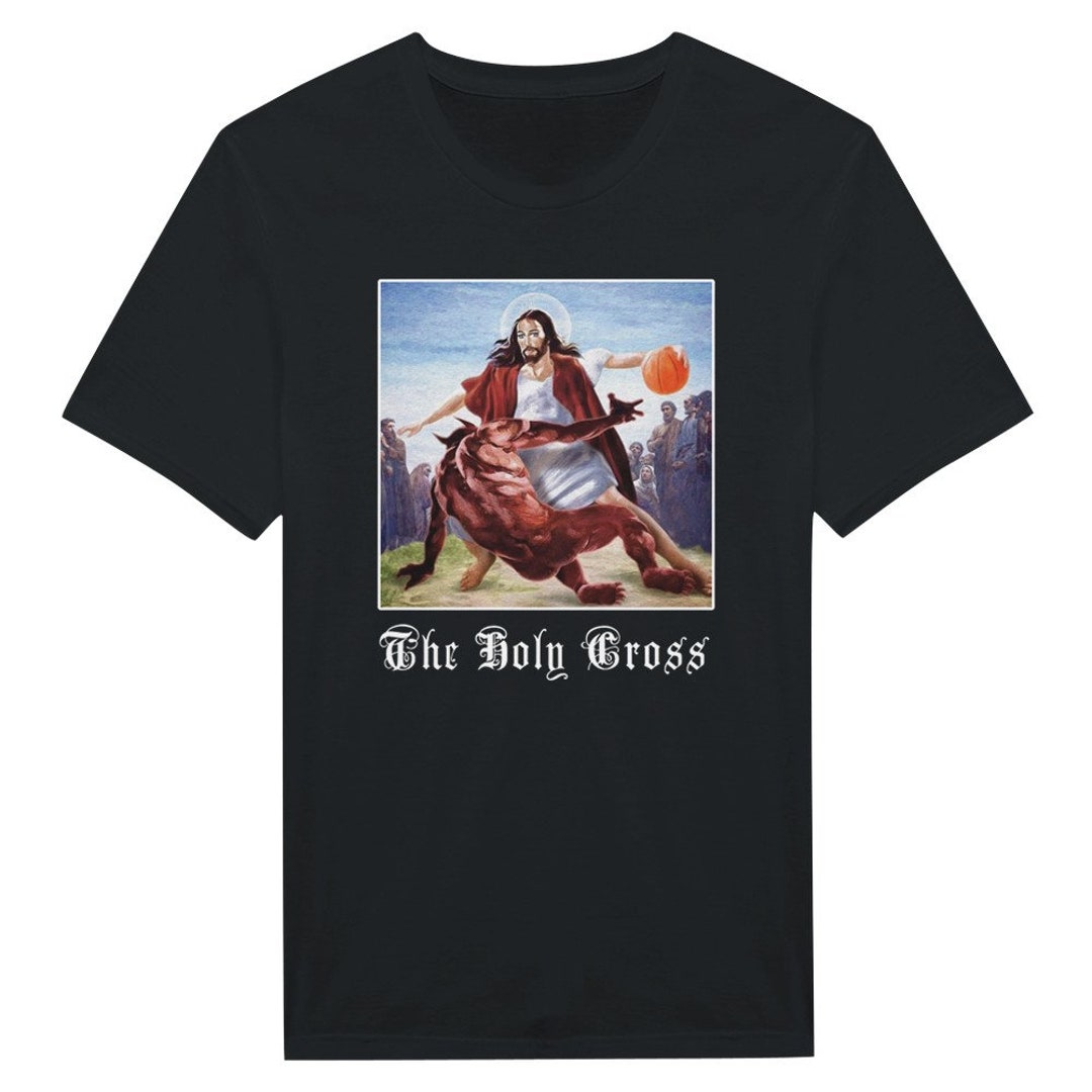 The Holy Cross Jesus Christ Basketball Classic Unisex Crewneck T Shirt ...