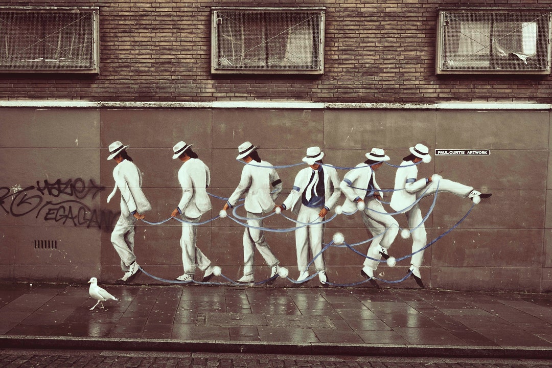 Digital Photographs of the Seagull and the Street Art of Moonwalker ...