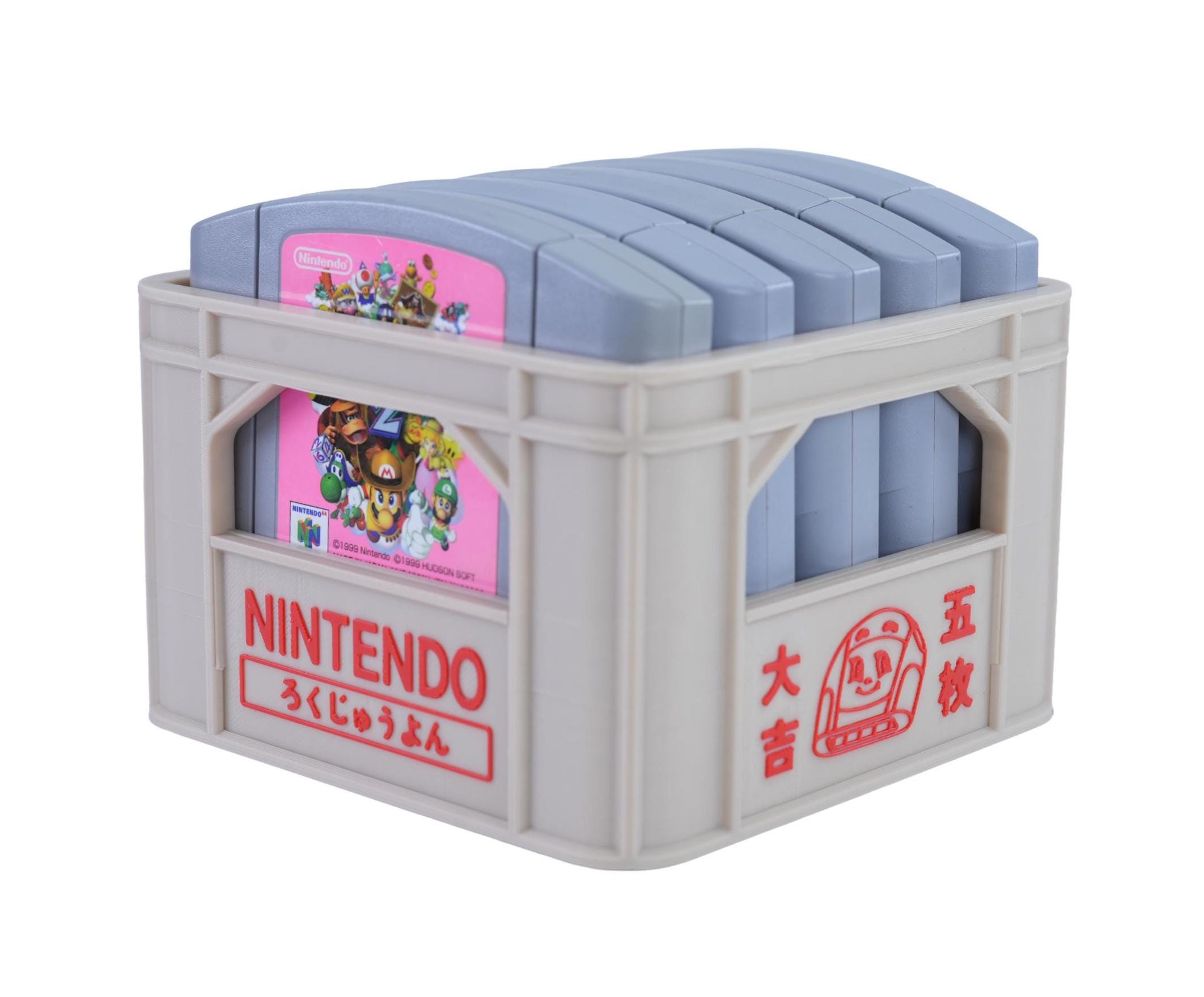 Nintendo 64 Cartridge Holder: Handmade Japanese Beer Crate Storage Bin ...