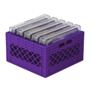 Cassette Tape Holder: Handmade Milk Crate Storage Bin for Cassettes - Etsy