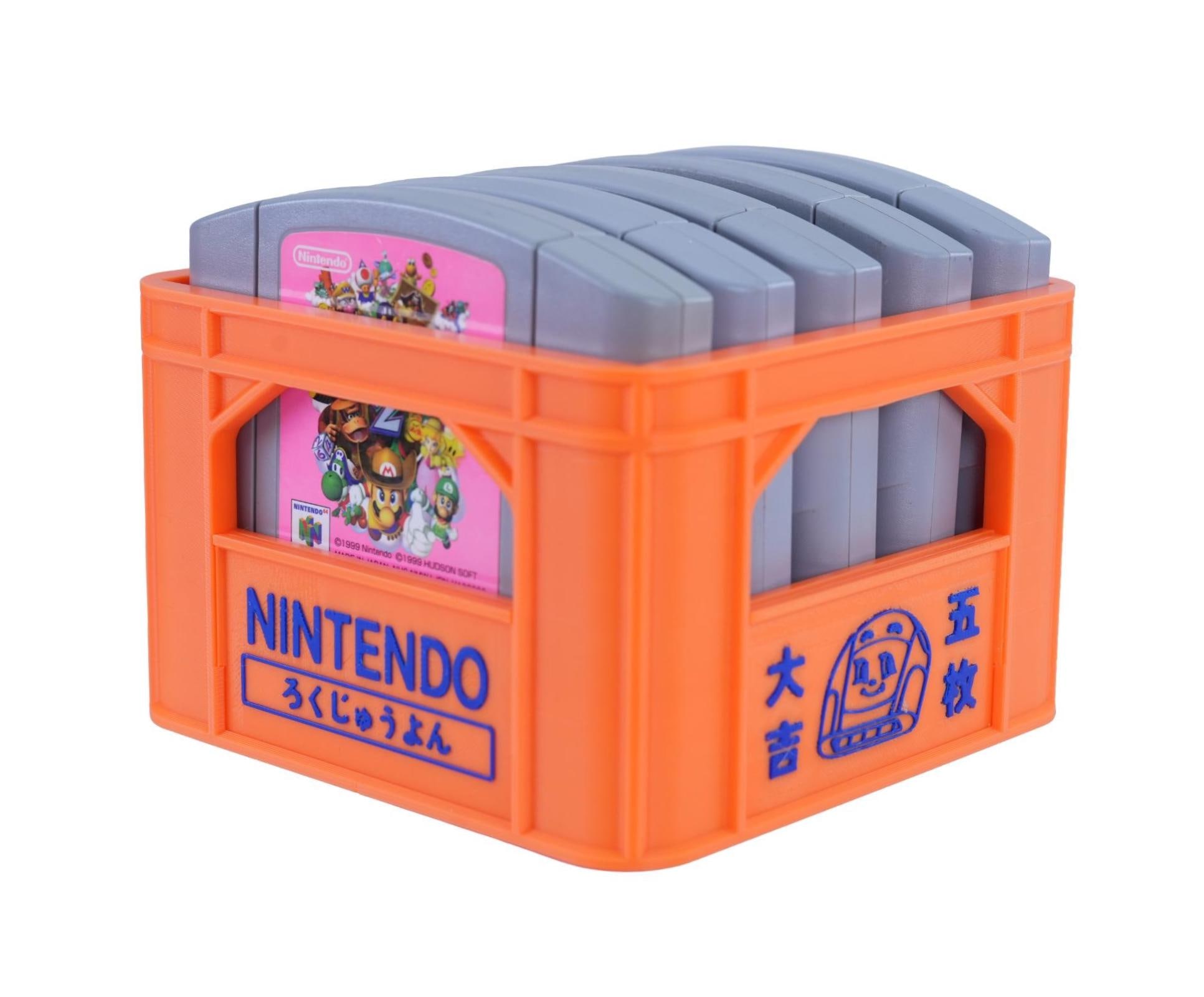 Nintendo 64 Cartridge Holder: Handmade Japanese Beer Crate Storage Bin ...